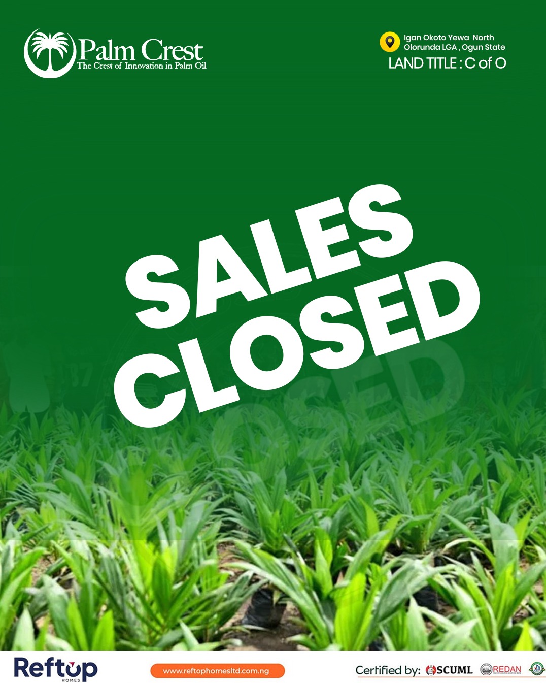 Palm Crest: The Crest of Innovation in Palm Oil - Sureland Realtors